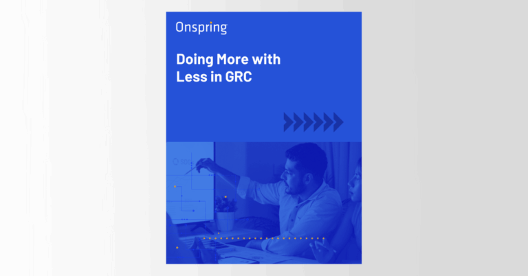 Doing More with Less in GRC E-Book - Onspring